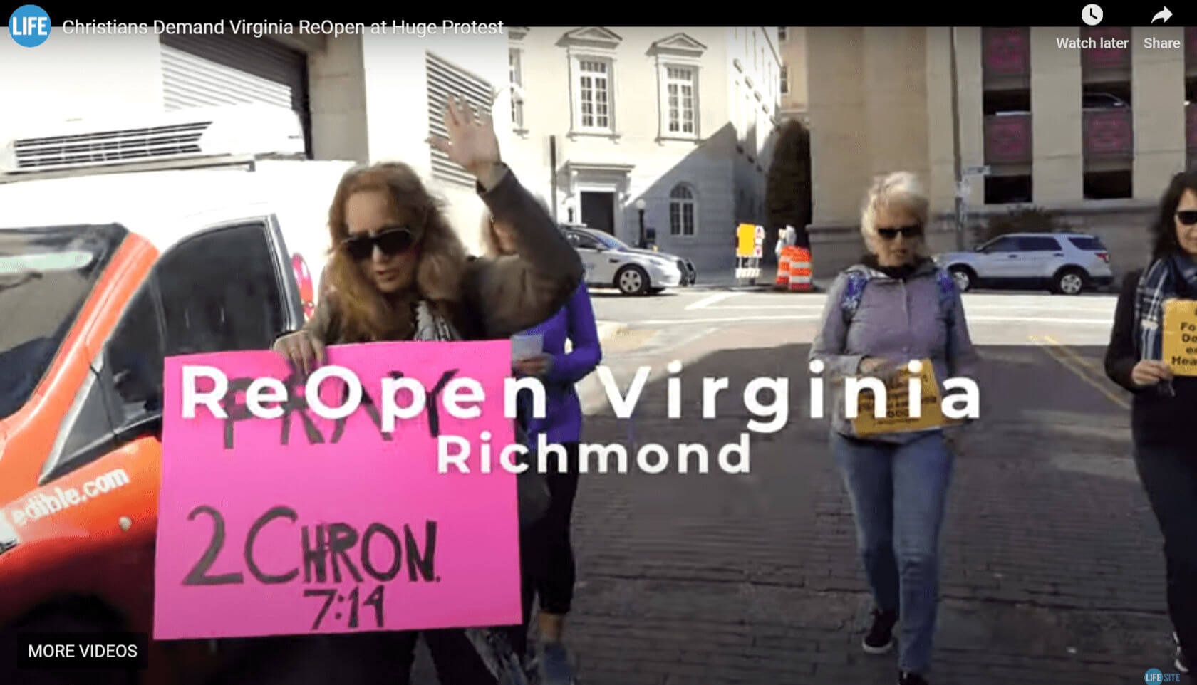 WATCH: Virginians protest Democrat gov’s ‘disaster’ of a lockdown ...