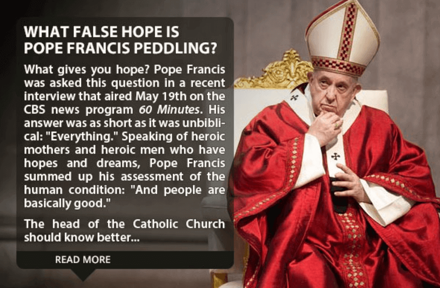 The False Hope of Pope Francis - Virginia Christian Alliance
